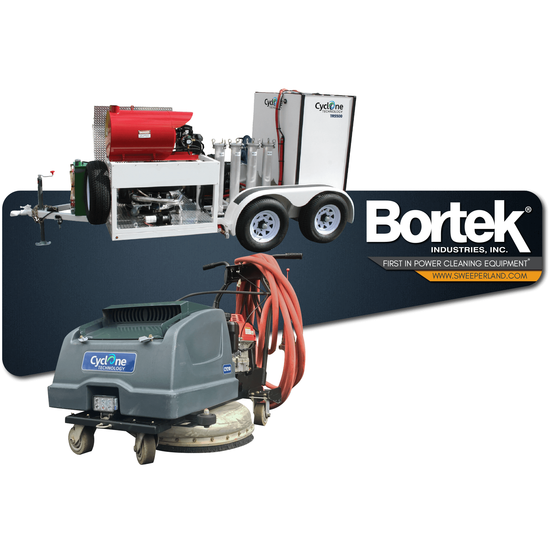 Cyclone CY210 & TR5000 Pressure Washer - Bortek PWX