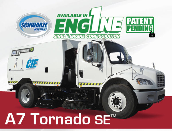 Schwarze A7 Tornado Street Sweeper - Bortek PWX