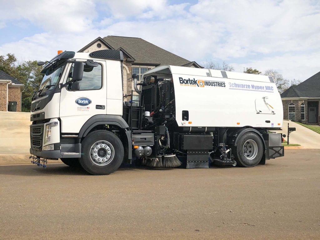Schwarze HyperVac Street Sweeper - Bortek PWX
