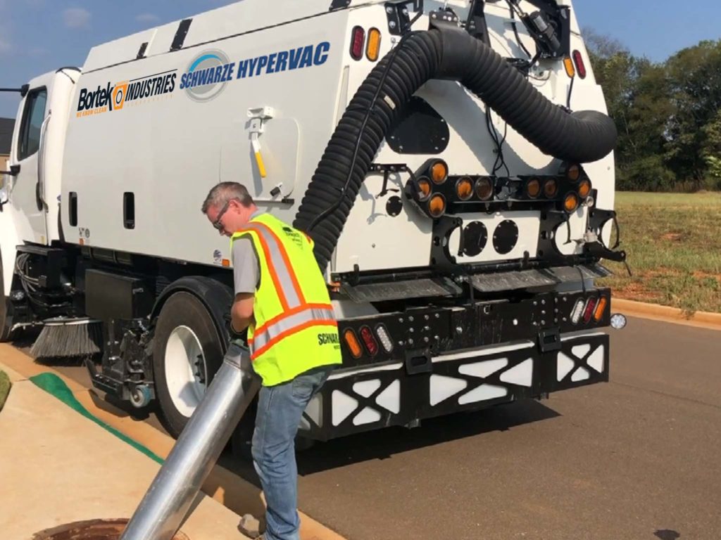 Schwarze HyperVac Street Sweeper - Bortek PWX