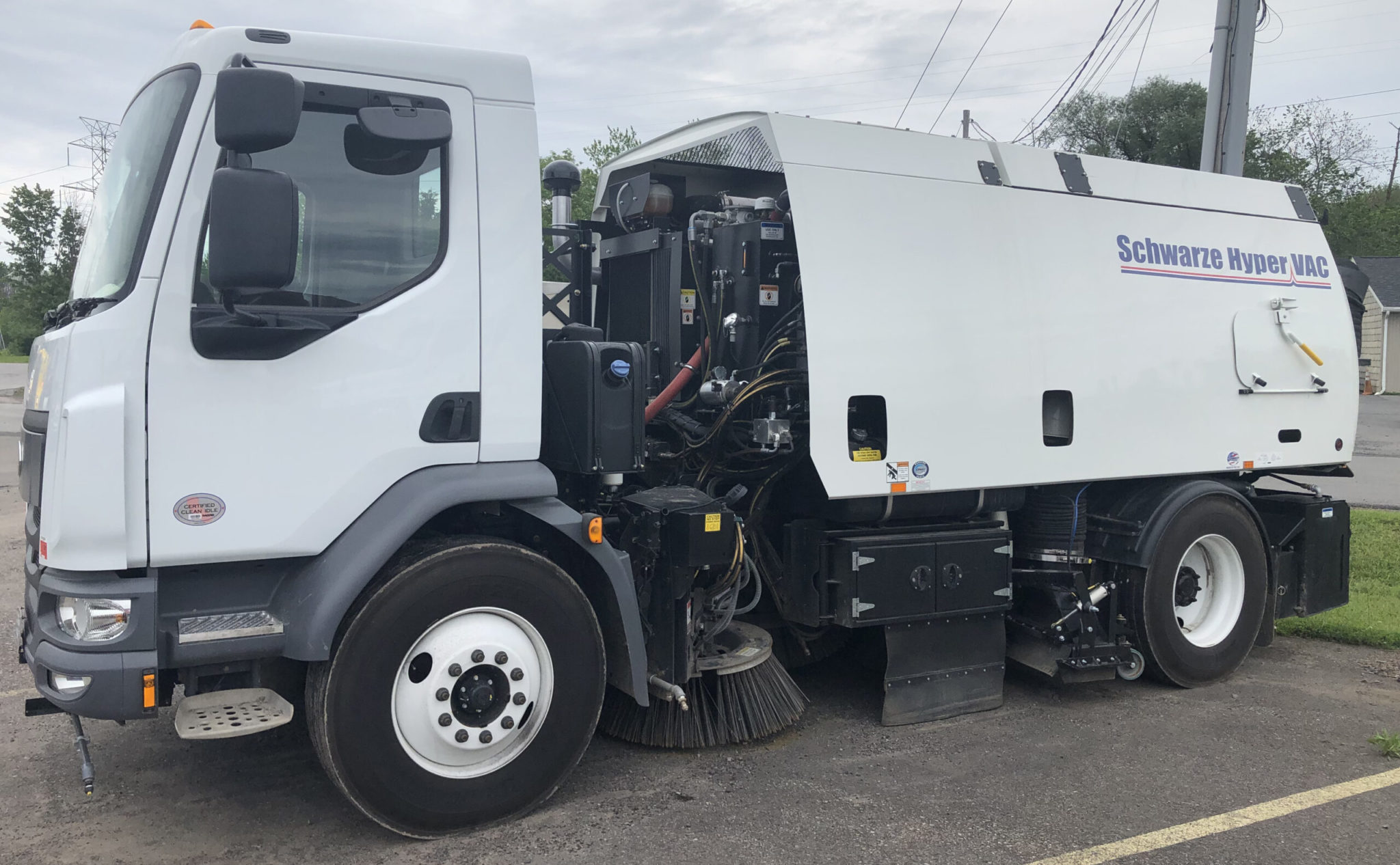 Schwarze HyperVac Street Sweeper - Bortek PWX