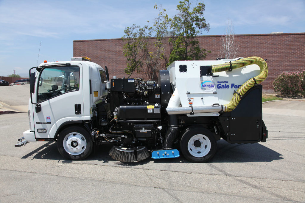 Schwarze SuperVac Gale Force Sweeper - Bortek PWX